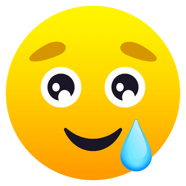 🥲 Smiling Face With Tear Emoji - Bittersweet Smiles